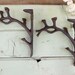 Set of 2 TREE BRANCH Brackets Cast Iron Metal Shelf Brackets | Etsy