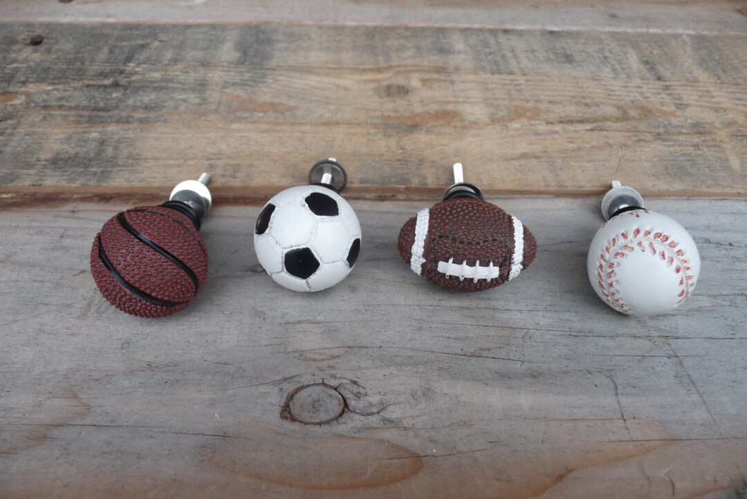 Choose - SPORTS KNOB - Baseball Football Basketball Soccer - Cabinet ...