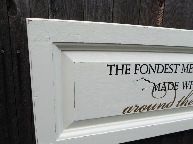 Large Wall Decor Sign Fondest Memories Are Made Around the | Etsy