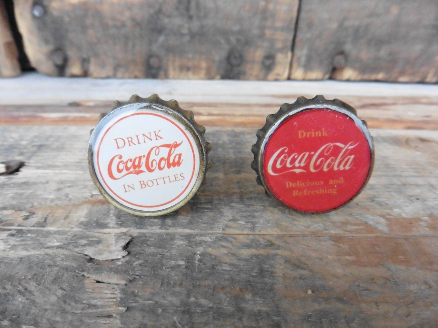 Drink Coca Cola Bottle Cap Knobs Red - Dresser Drawer Coke Pulls ...