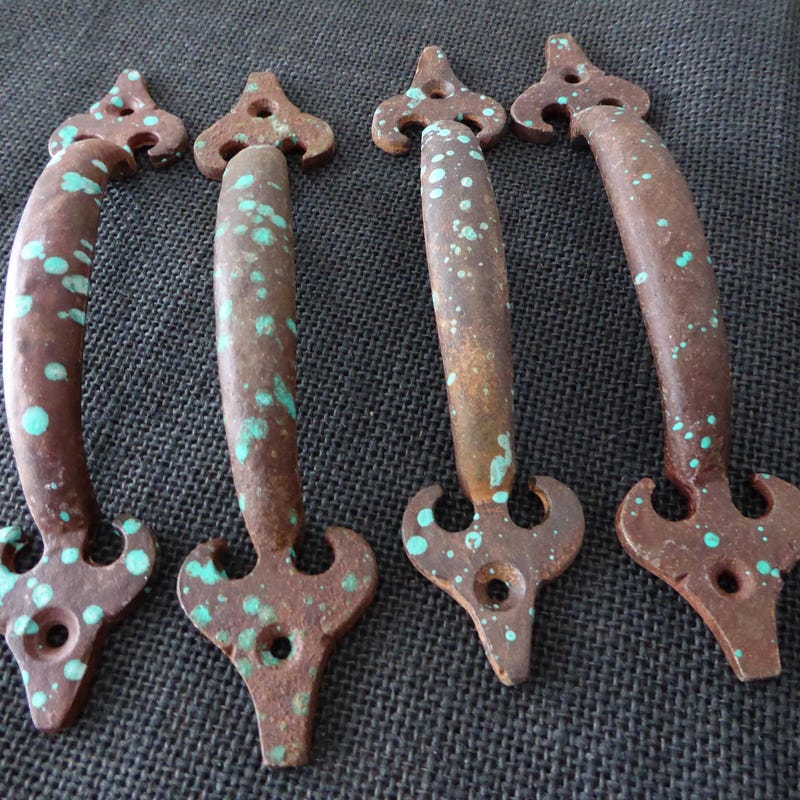 Aqua Drawer Pulls - Etsy