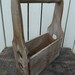 Distressed White Wash WOOD Box CRATE Tool Box Rustic Urban Farmhouse ...