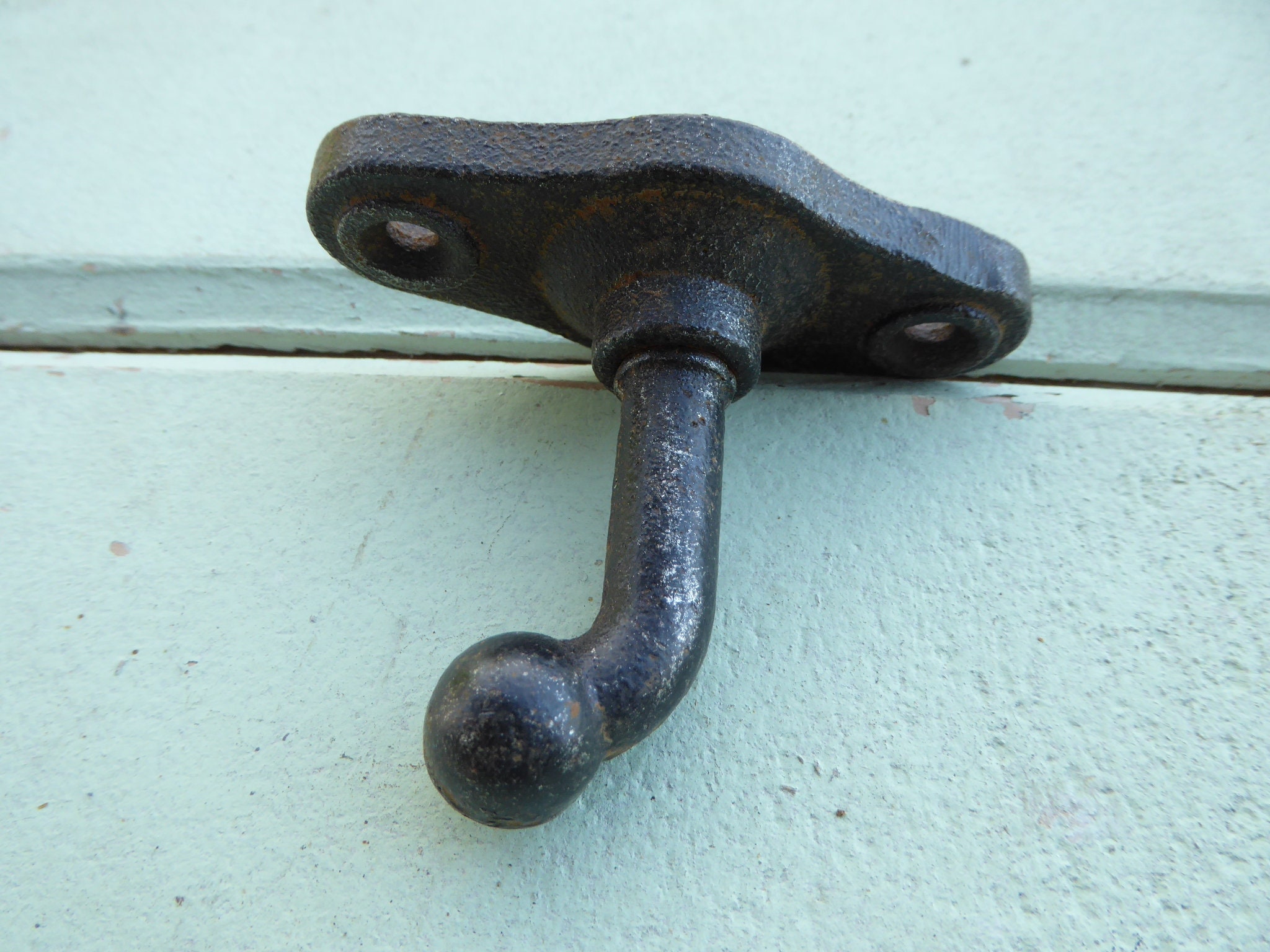 Rusty Industrial Wall Hook Cast Iron Metal Rustic Urban | Etsy