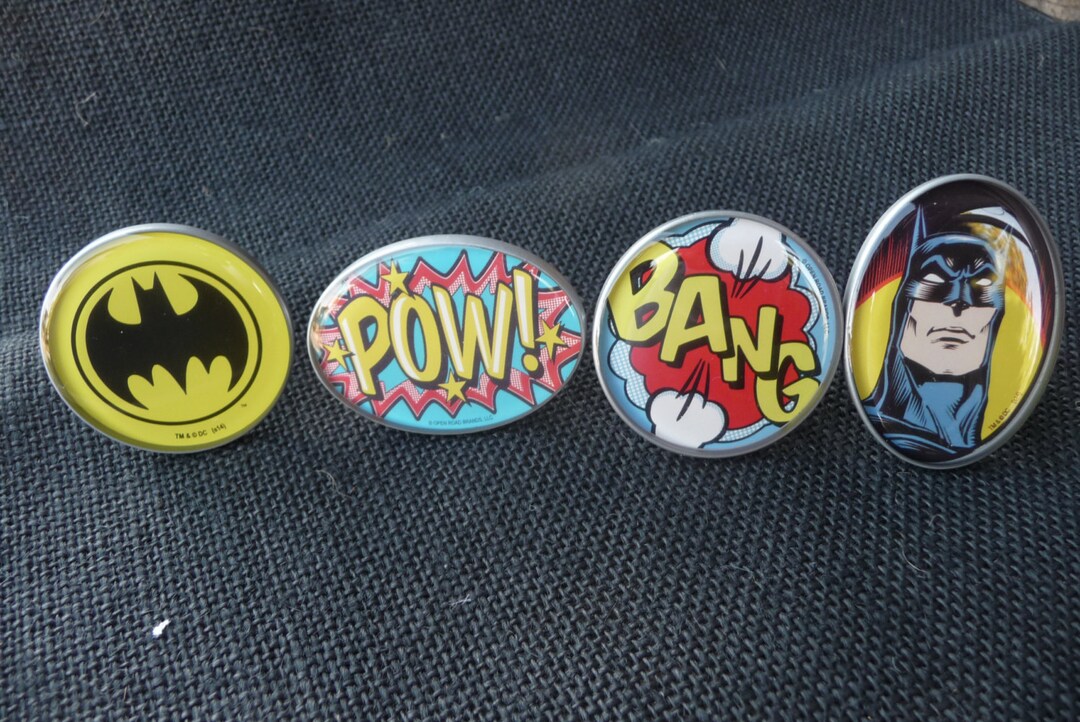Choose DC Comics Batman Knob Bat Logo POW BANG Superhero - Etsy