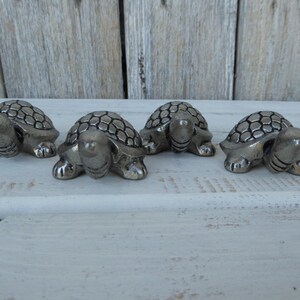 Sea Turtle Tortoise Knob Antique Silver Pewter Decorative Dresser Drawer Pulls Beach Nautical ...