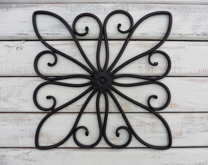 Metal FLOWER Center Design Wall Art ~ Photo Collage Livingroom Bedroom ...
