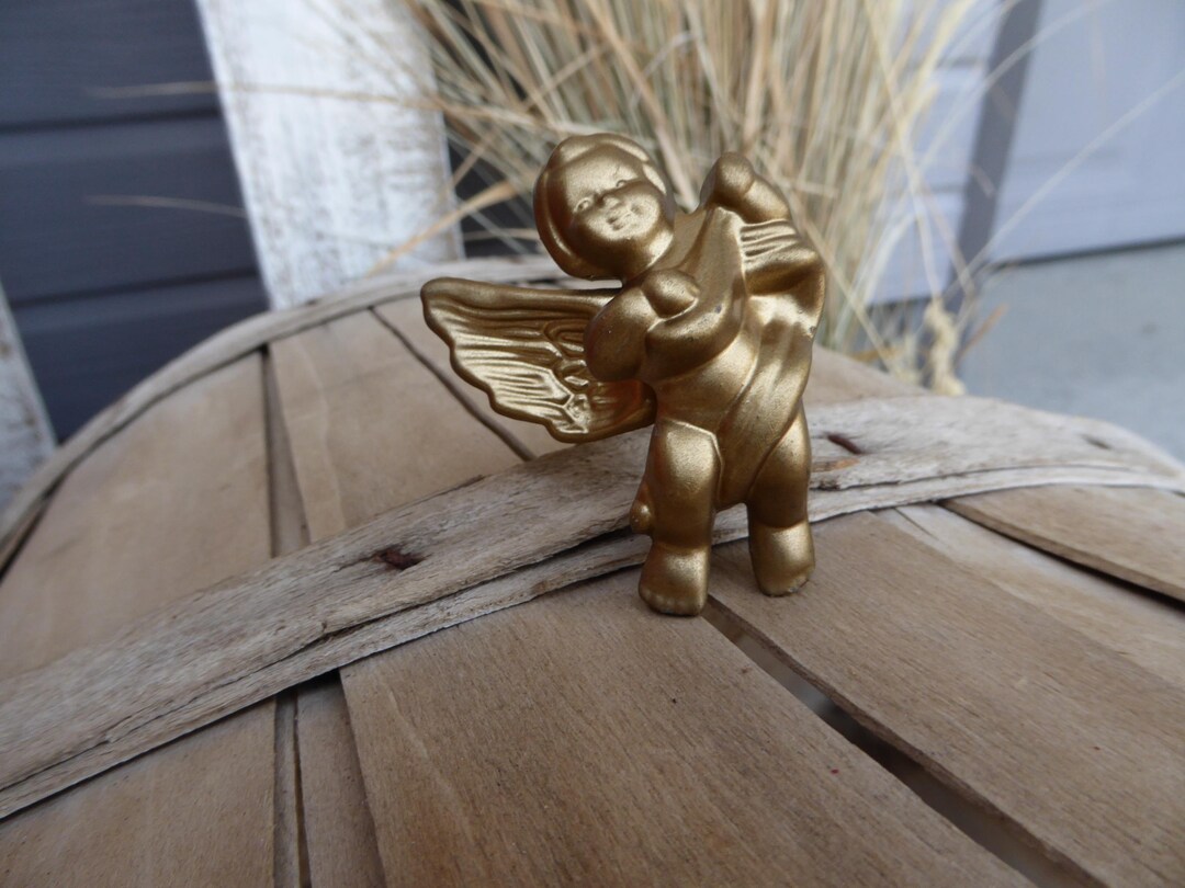Cherub Angel Gold Metal Knob Drawer Pull ~ Old World Romantic French ...