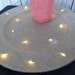 Burlap Charger Plate With Firefly Lights Rustic Wedding - Etsy