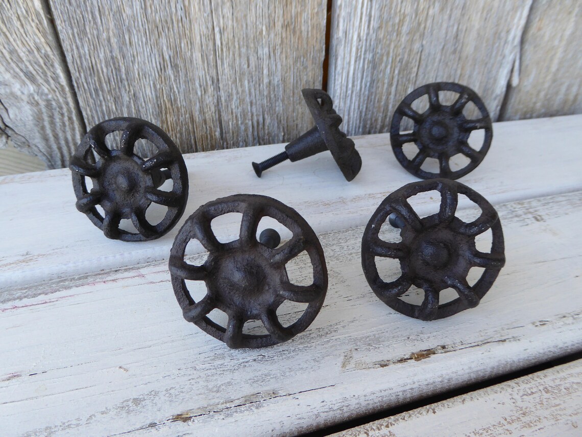 Vintage Style Water Faucet Knob Rustic Cast Iron Drawer Pull | Etsy