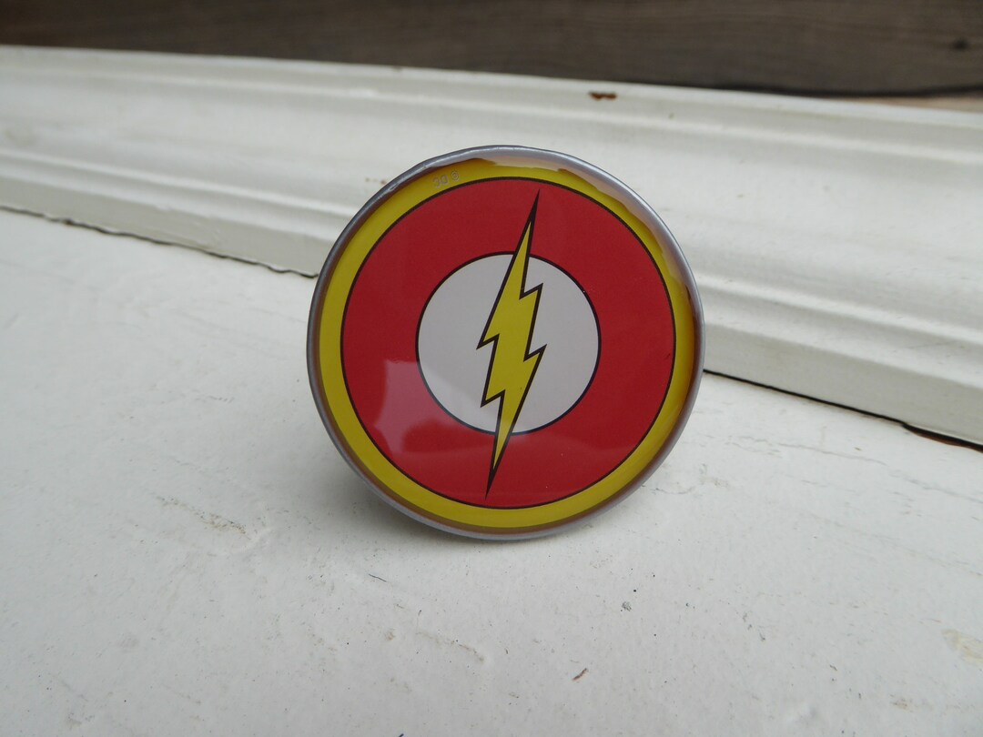 DC Comics THE FLASH Lightning Bolt Knob Drawer Pull - Super Hero ...