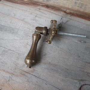 Antique Brass Tear Drop Teardrop Drawer Pull Knob Vintage Inspired ...