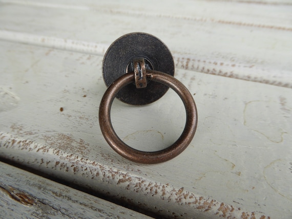 Antique Bronze Metal Simple Modern Ring Pull Contemporary Knob - Etsy