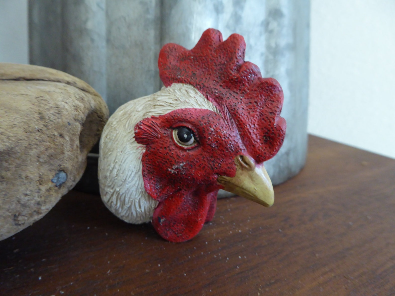 Chicken ROOSTER Head Knob Farmhouse Farm Country Distressed - Etsy