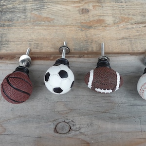 Choose - SPORTS KNOB - Baseball Football Basketball Soccer - Cabinet ...