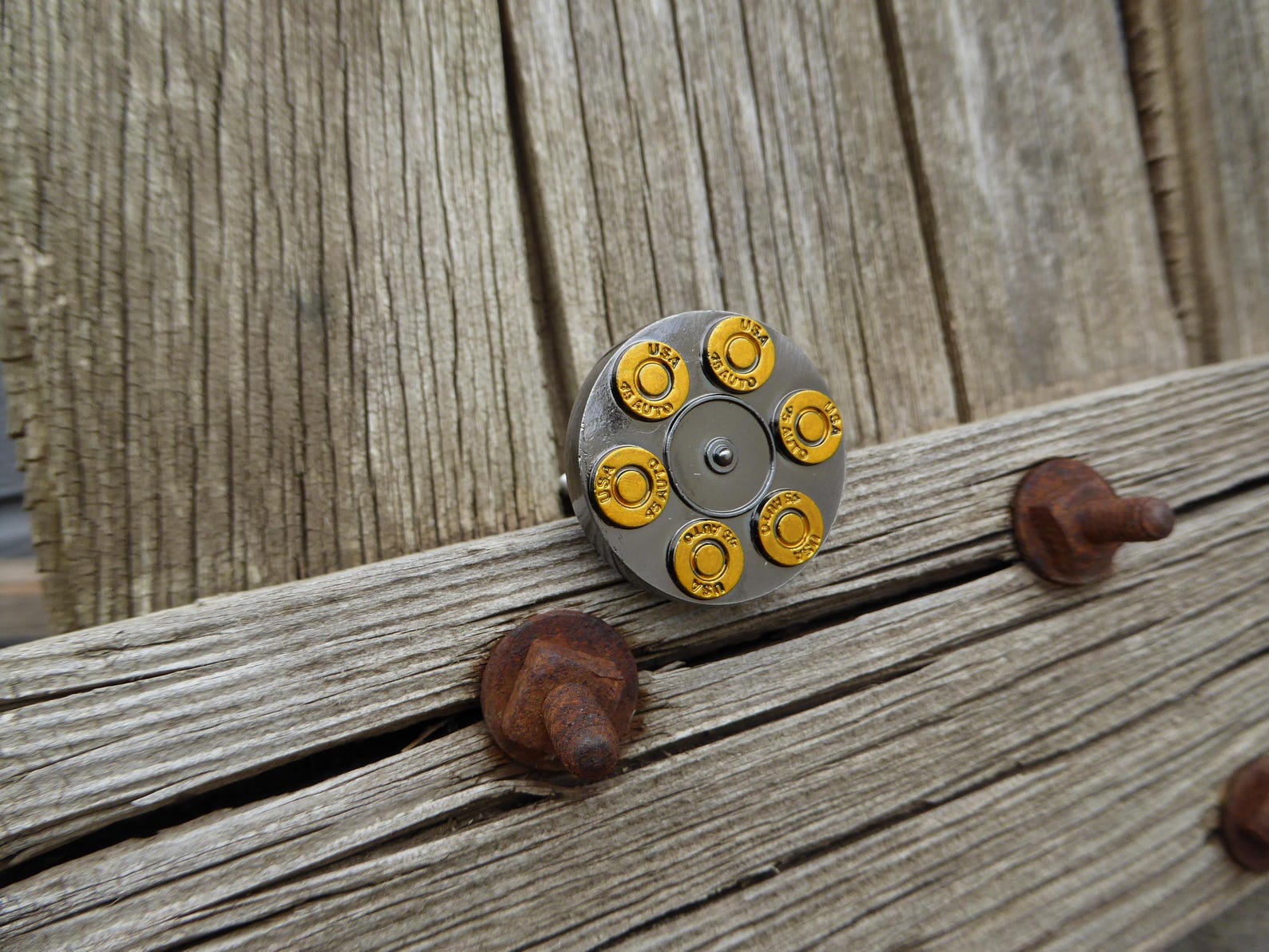 Magazine Revolver 6 Shooter 45 Shotgun Bullet Shell Knob - Dresser ...