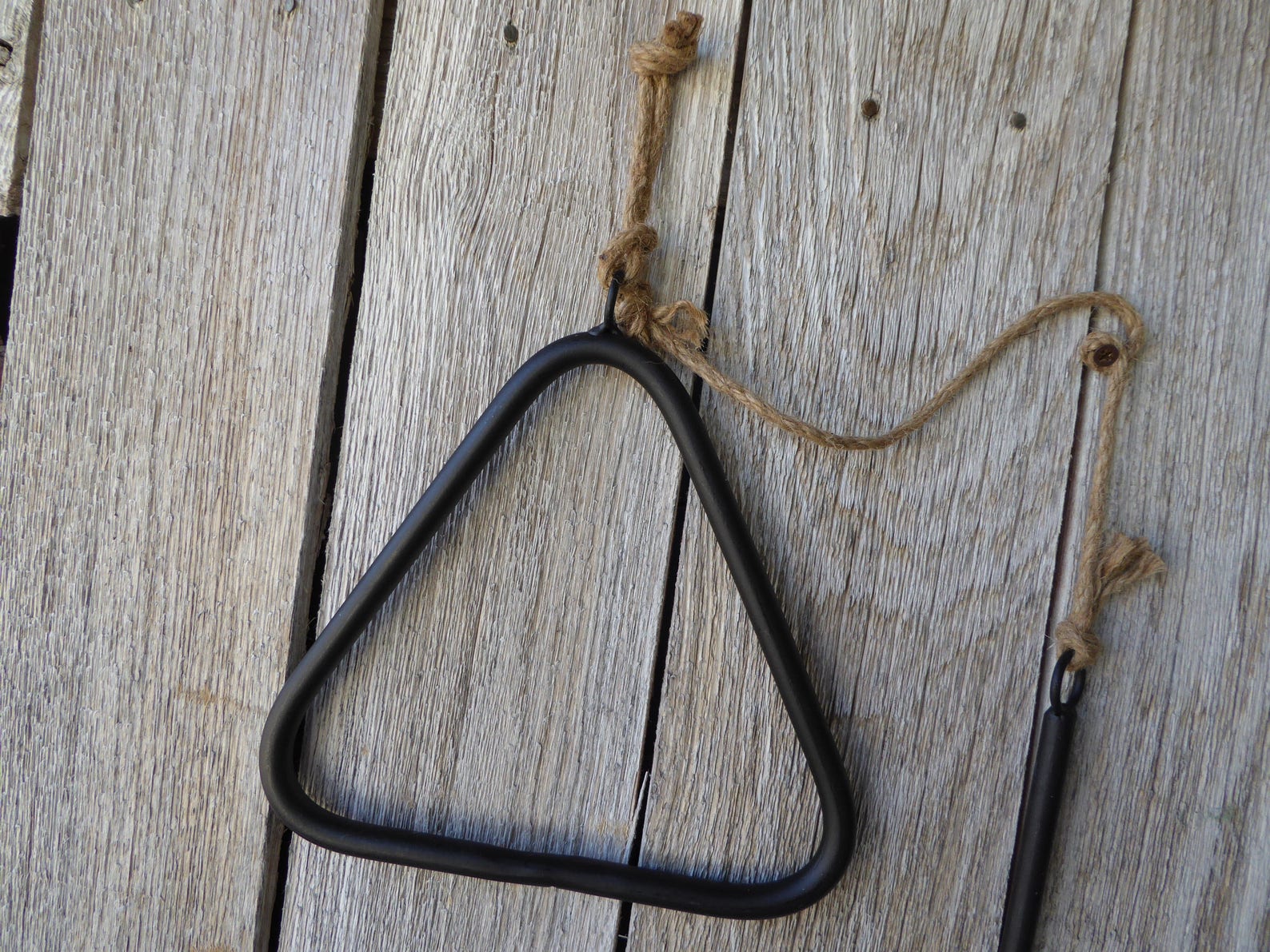 TRIANGLE DINNER BELL & Ringer Western Farm Ranch Cowboy Rustic - Etsy