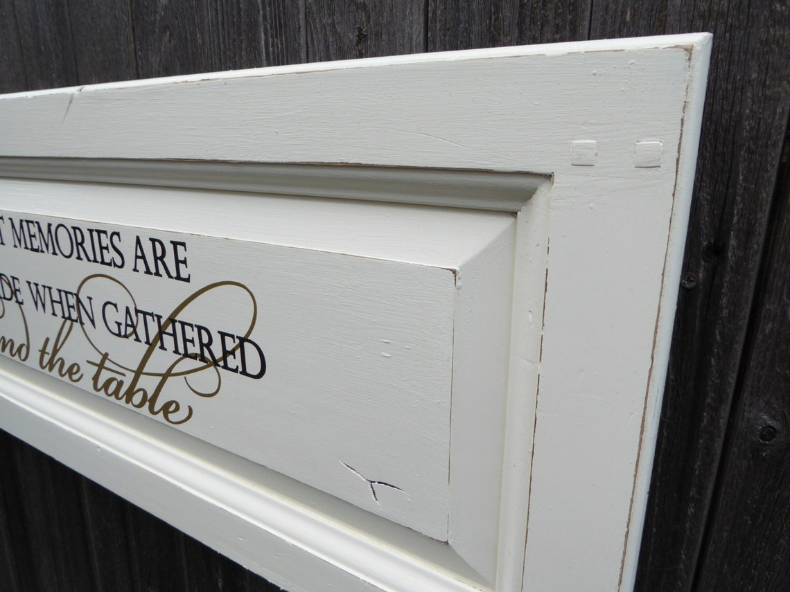 Large Wall Decor Sign Fondest Memories Are Made Around the Table ...