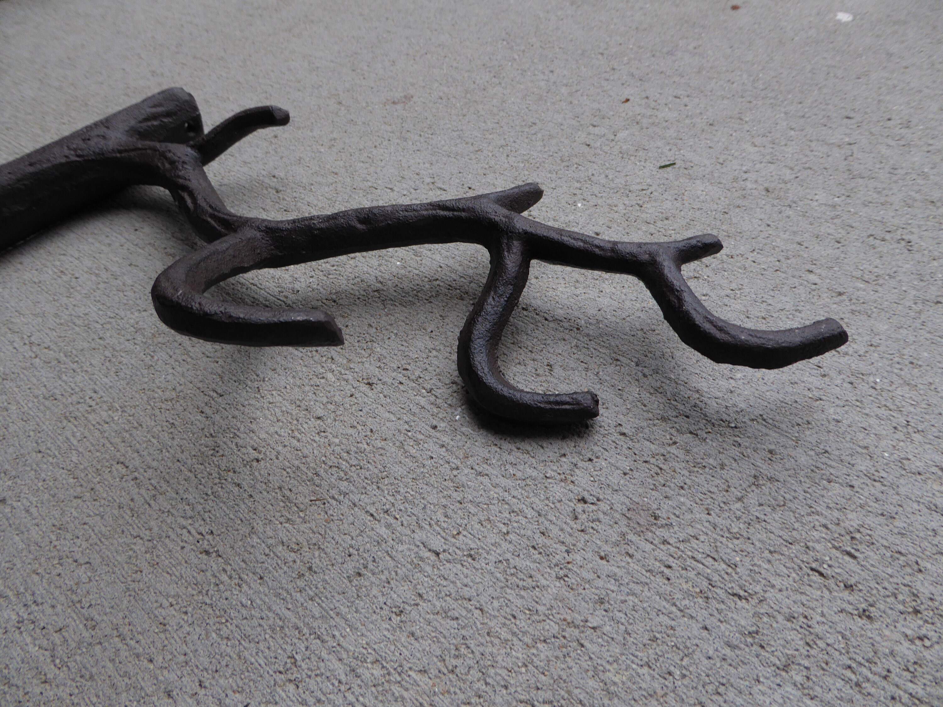 Rustic Tree Branch Large Wall Hook Woodland Nature Cast Iron | Etsy