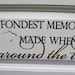 Large Wall Decor Sign Fondest Memories Are Made Around the Table Family ...