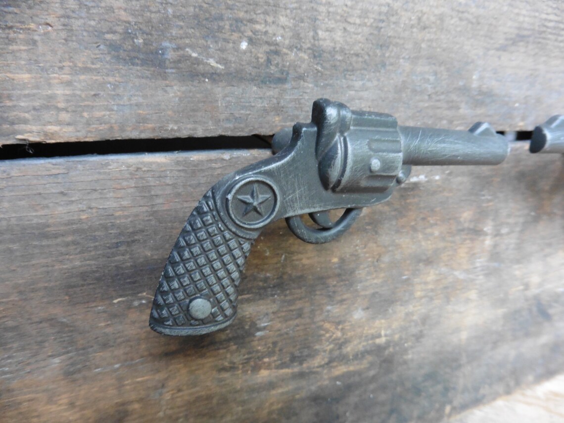 Set of 2 Western COWBOY GUN Knobs Metal Decorative Dresser | Etsy