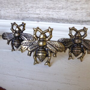 Rustic Antique Gold BEE Knob - Drawer Pull - Cabinet - Metal ~ Nature ...