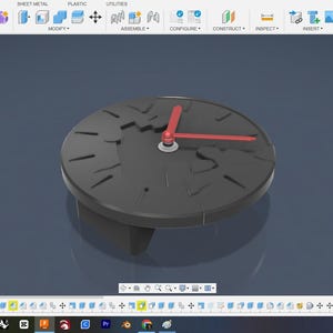 3D STL Desk Clock Model: Printable Digital Design (digital Download) - Etsy