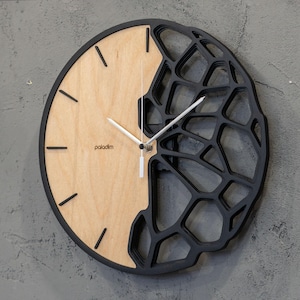 Futuristic Organic Wall Clock, Original Digital Design - Svg, Dxf for ...