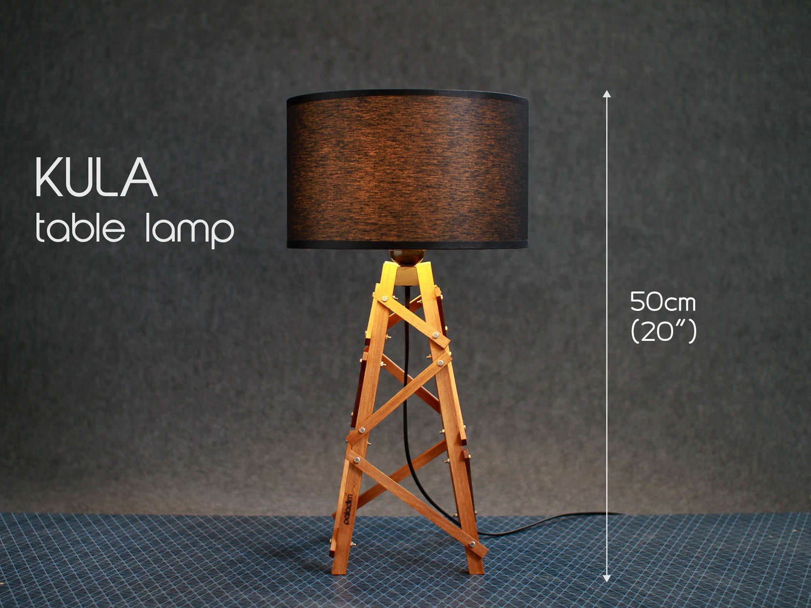 Structure Wooden Lamp KULA Wood Table Lamp Industrial Style - Etsy UK