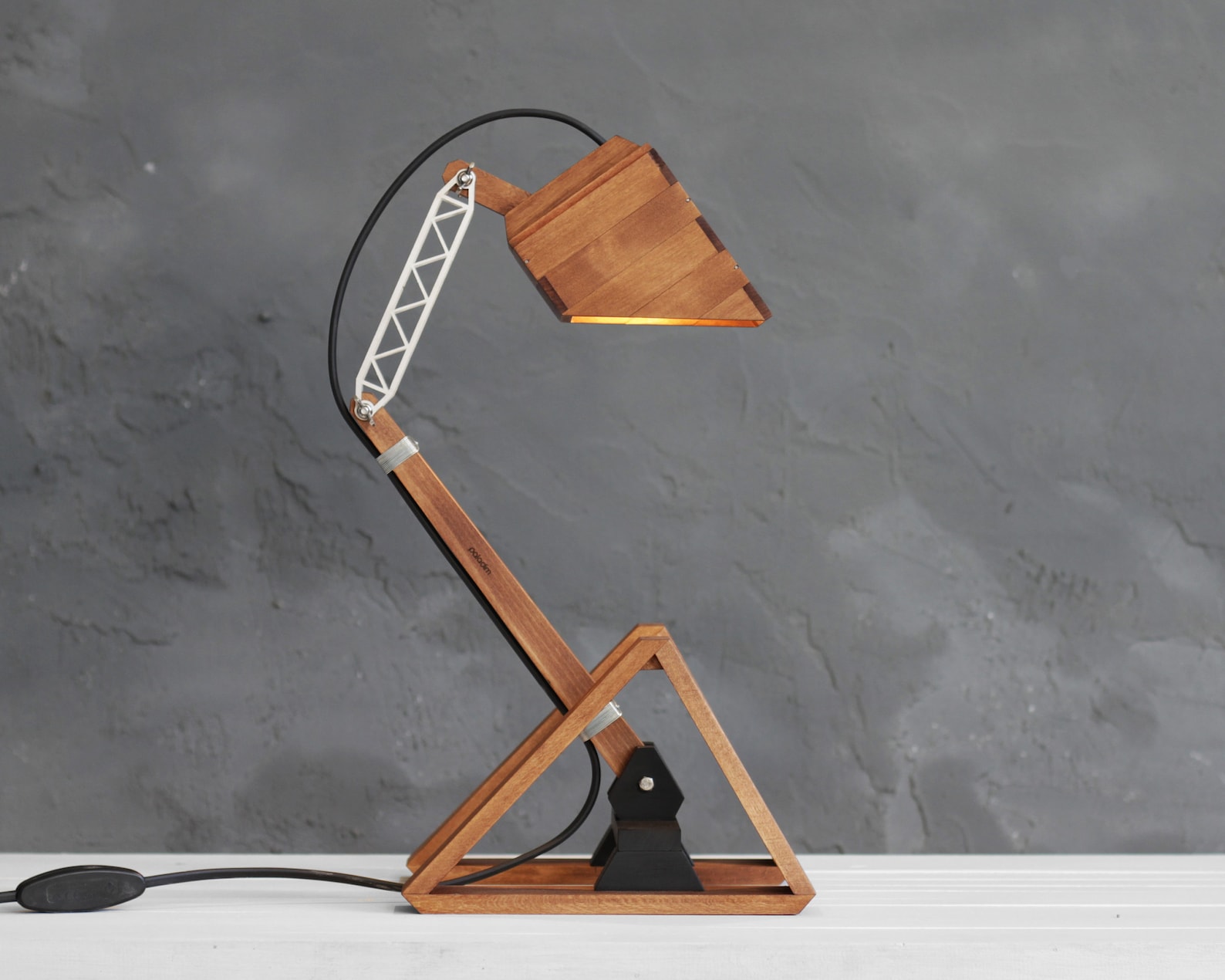 Wooden Lamp Desk Lamp Rustic Lamp Wooden Night Light - Etsy