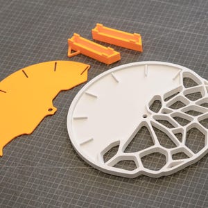 Futuristic Organic Wall Clock, Original Digital Design - STL for 3D ...