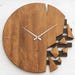 Large Broken Wall Clock, Oversized Wooden Clock 24 / 60cm, Shattered ...
