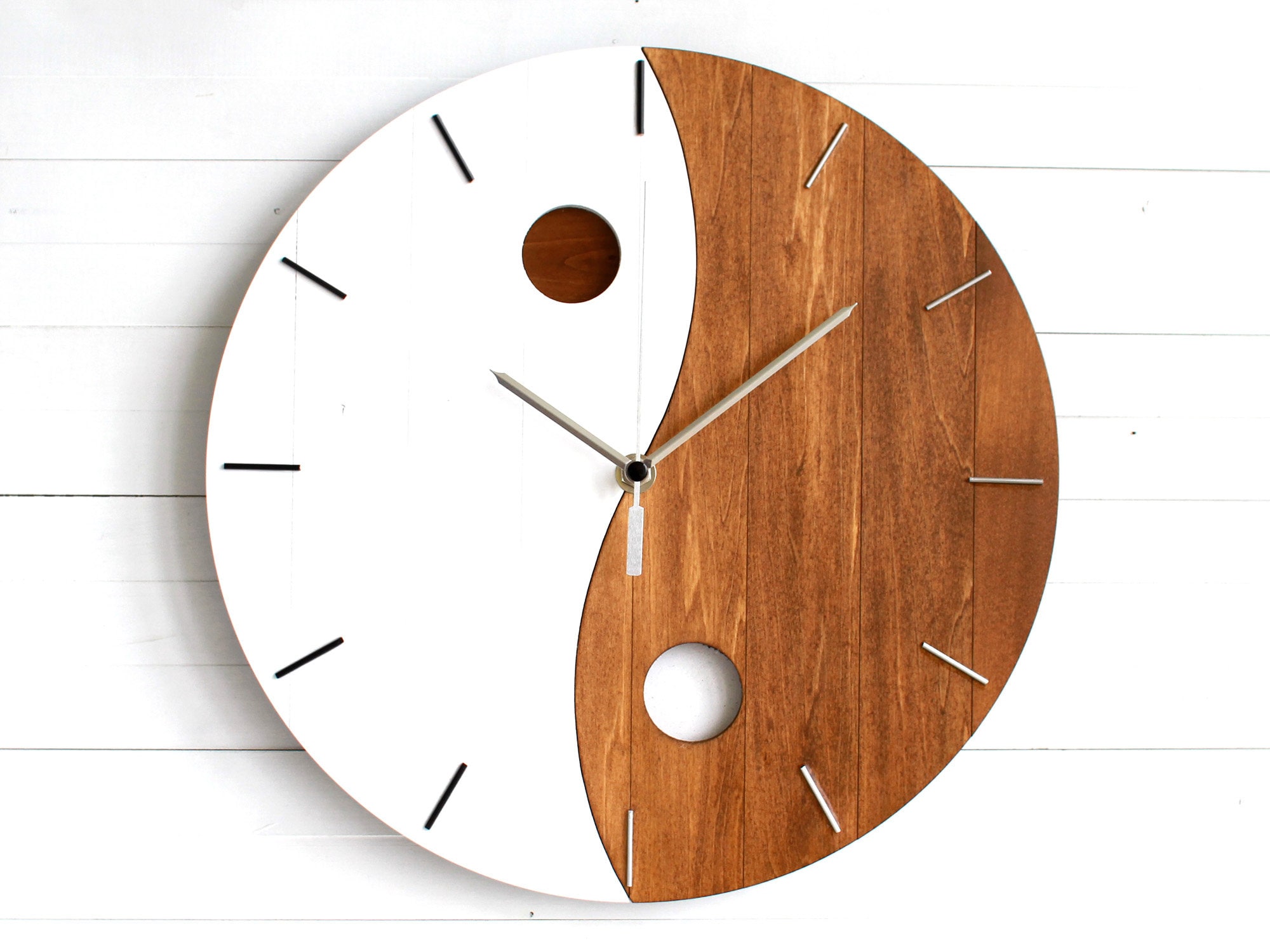 Yoga Wall Clock ZEN 12 TAO/DAO Yin Yang Wood Clock - Etsy UK