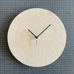 DIY Wood Wall Clock Kit 12/30cm, Be a Maker Yourself, Unfinished ...