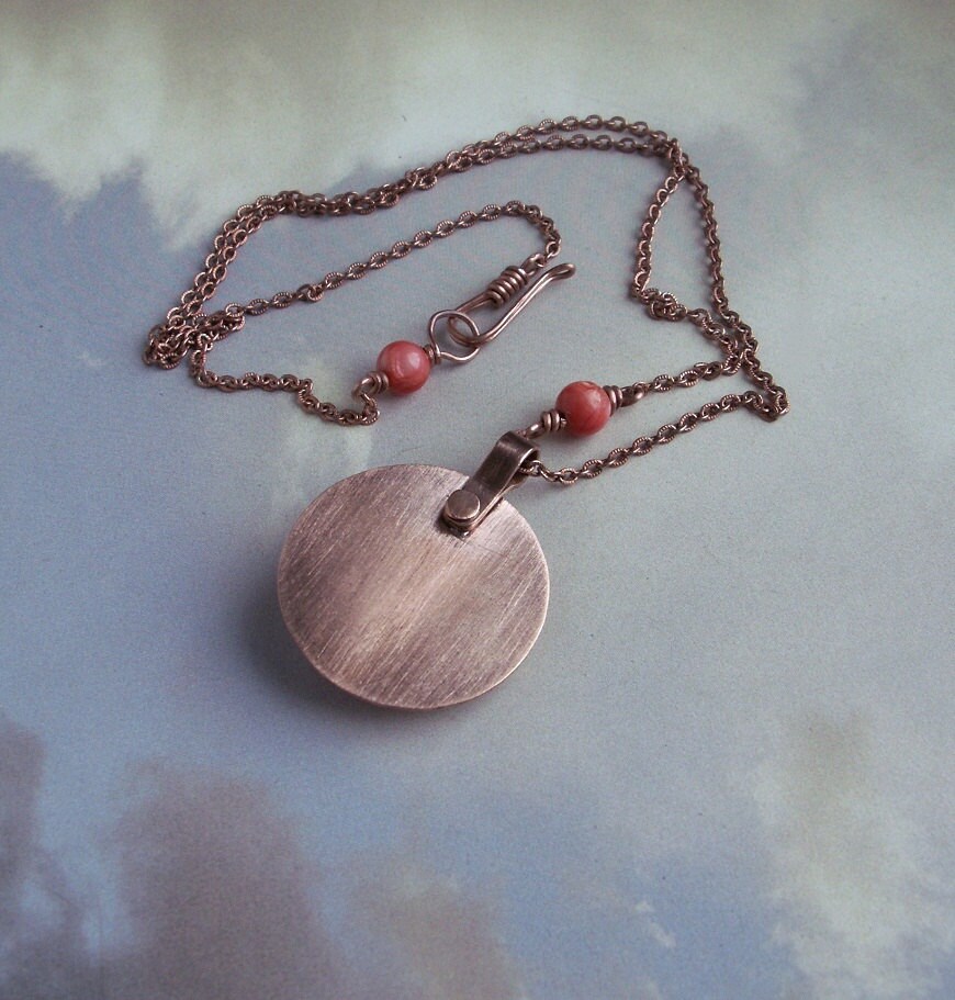 Copper Heart Pendant Handmade Copper Jewelry Two Hearts - Etsy