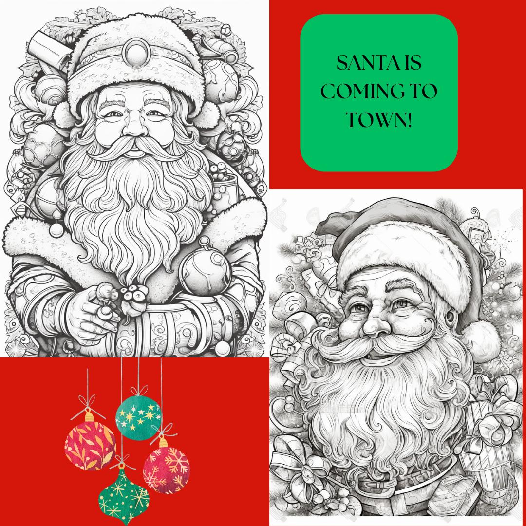 Santa's Workshop Wonders Coloring Pages, 11 Printable Pages ,christmas ...
