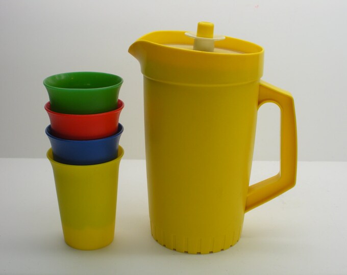 Vintage Tupperware Set - Primary Colors - Etsy