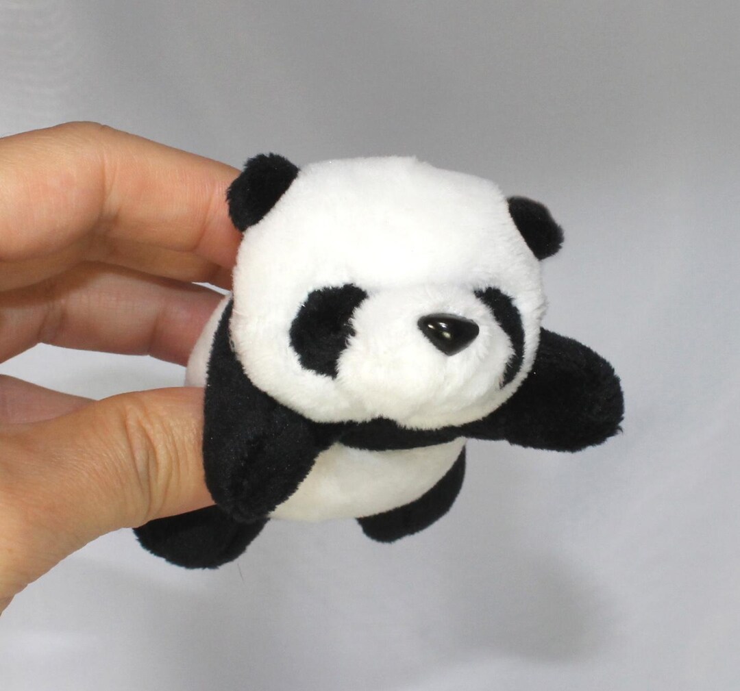 4 Mini Panda Teddy Bear Cub Plush Stuffed Animal Lucky Charm Toy Doll ...