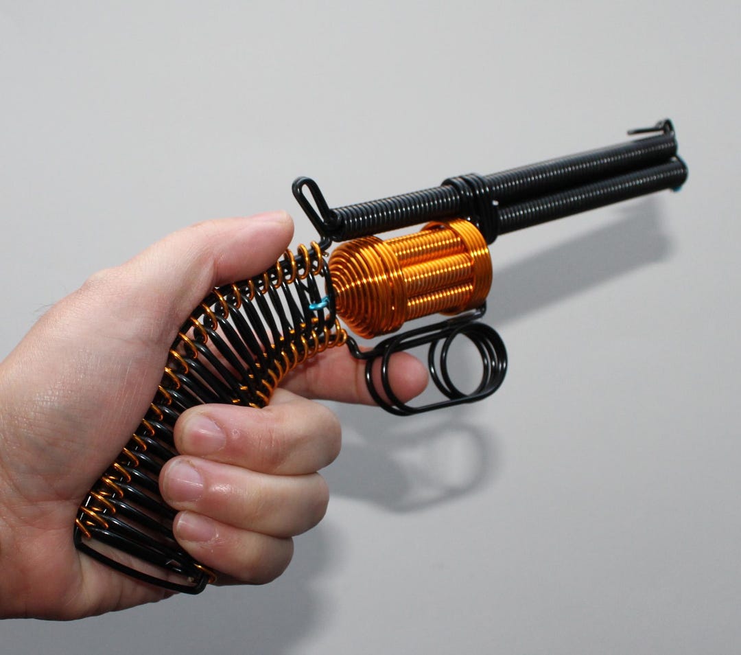 Handmade Metal Wire Art Revolver Handgun Handcrafted Collectible Wall ...