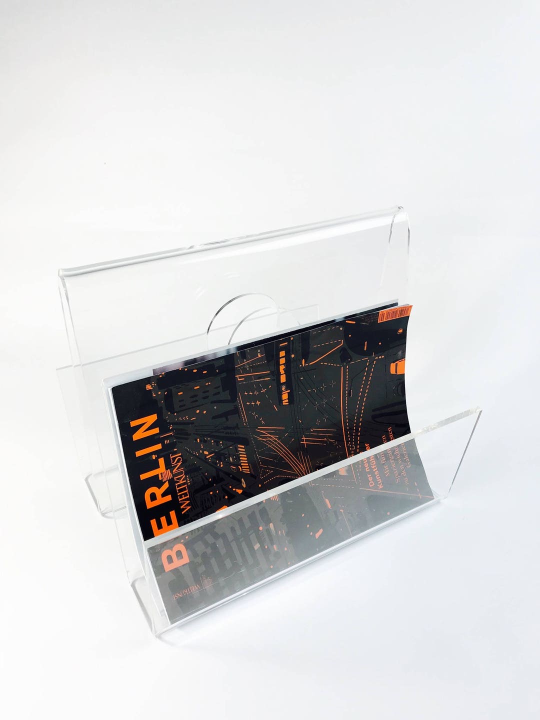 Acrylic Magazine Rack, Plexiglass, 70s, Vintage, Home Decor - Etsy