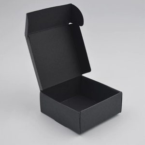 100 Black Paper Favor Boxes Wedding Birthday Anniversary Engagement ...