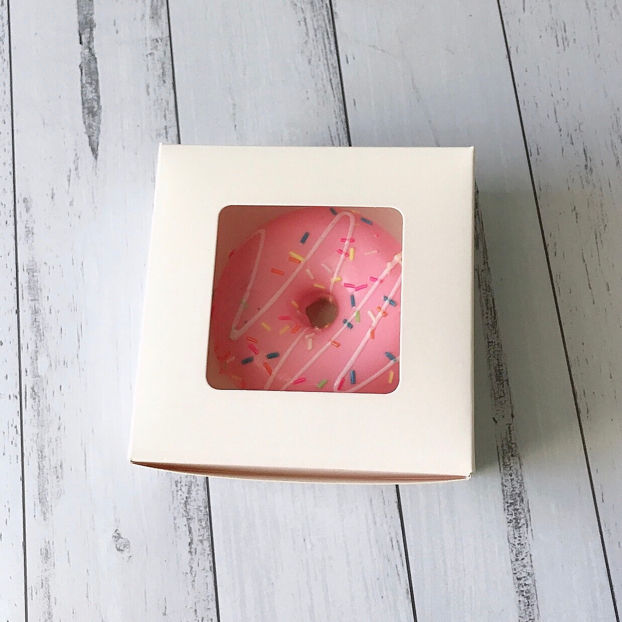 100 White Large Donut Cake Dessert Box Clear Window Favor Box | Etsy