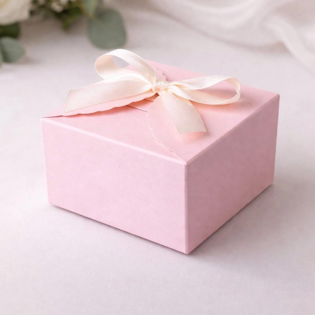100x Pink Favor Boxes Wedding Gift Boxes Baby Shower Bridal Shower Gift ...