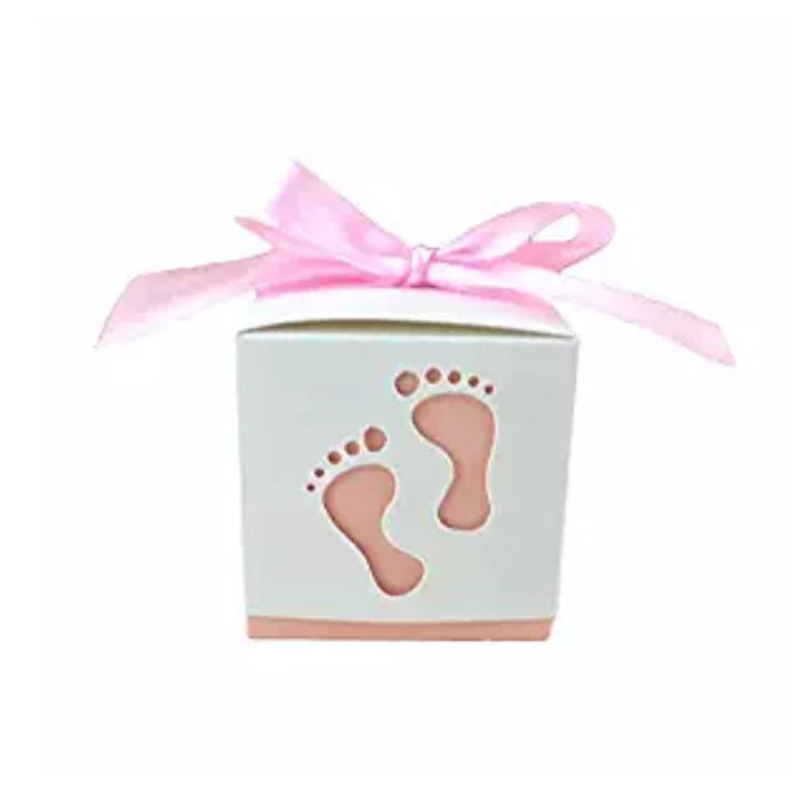 50 Pink Baby Feet Blue Baby Feet Bomboniere Favor Boxes 1st - Etsy