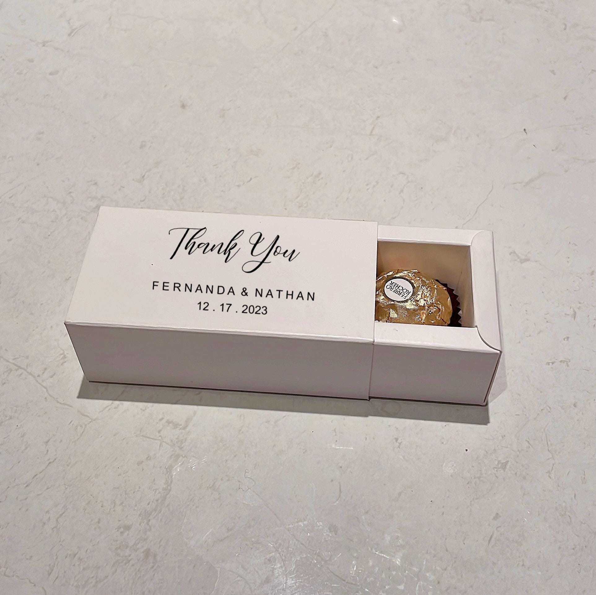 100x Personalised Ferrero Chocolate Sleeve Box Match Box Drawer Box ...