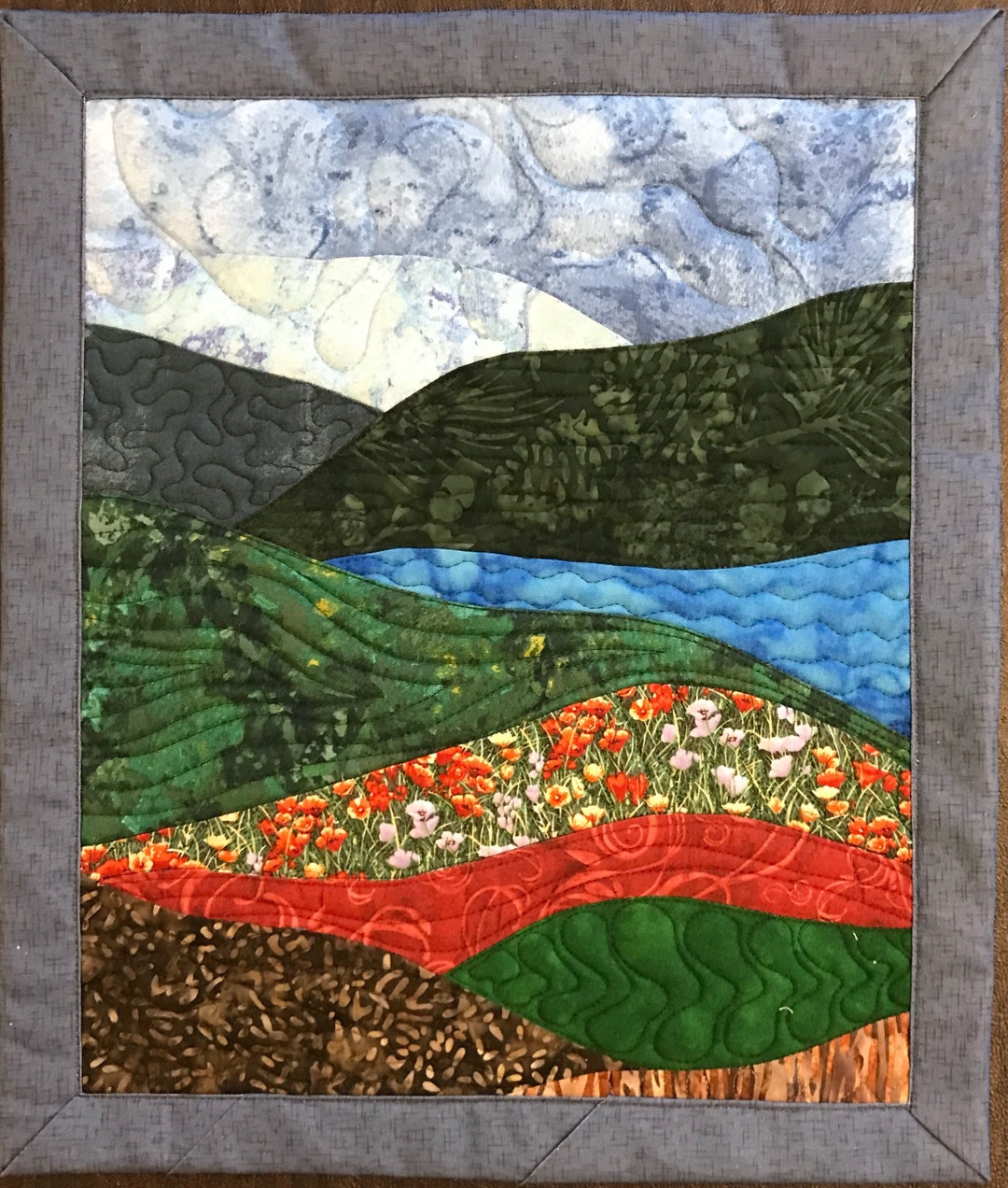 Abstract Landscape 40 Wall Quilt, Art Quilt, Wall Hanging - Etsy