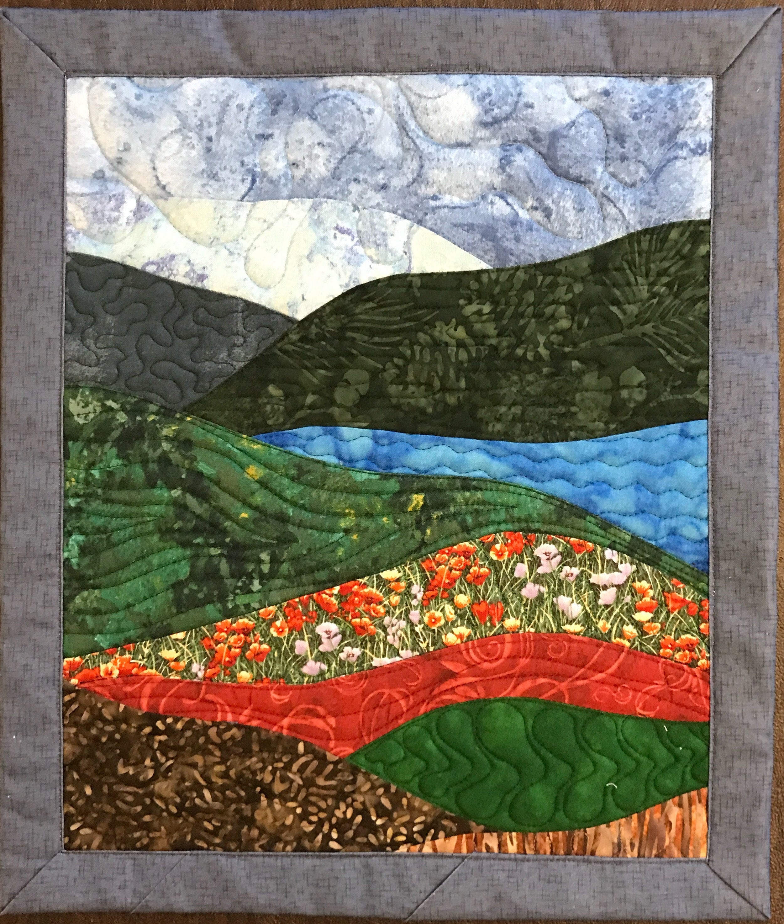 Abstract Landscape 40 Wall Quilt, Art Quilt, Wall Hanging - Etsy