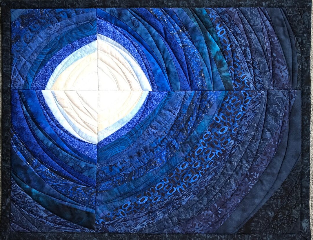 Wall Quilt Full Moon, Art Quilt, Wall Hanging - Etsy