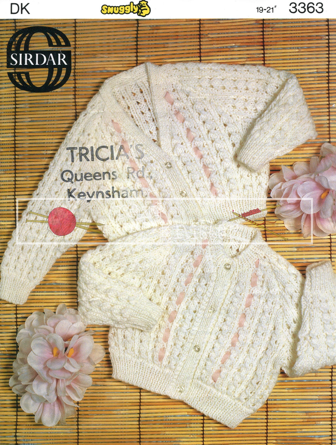 Baby Cardigans 19-21" DK Sirdar 3363 Vintage Knitting Pattern PDF ...