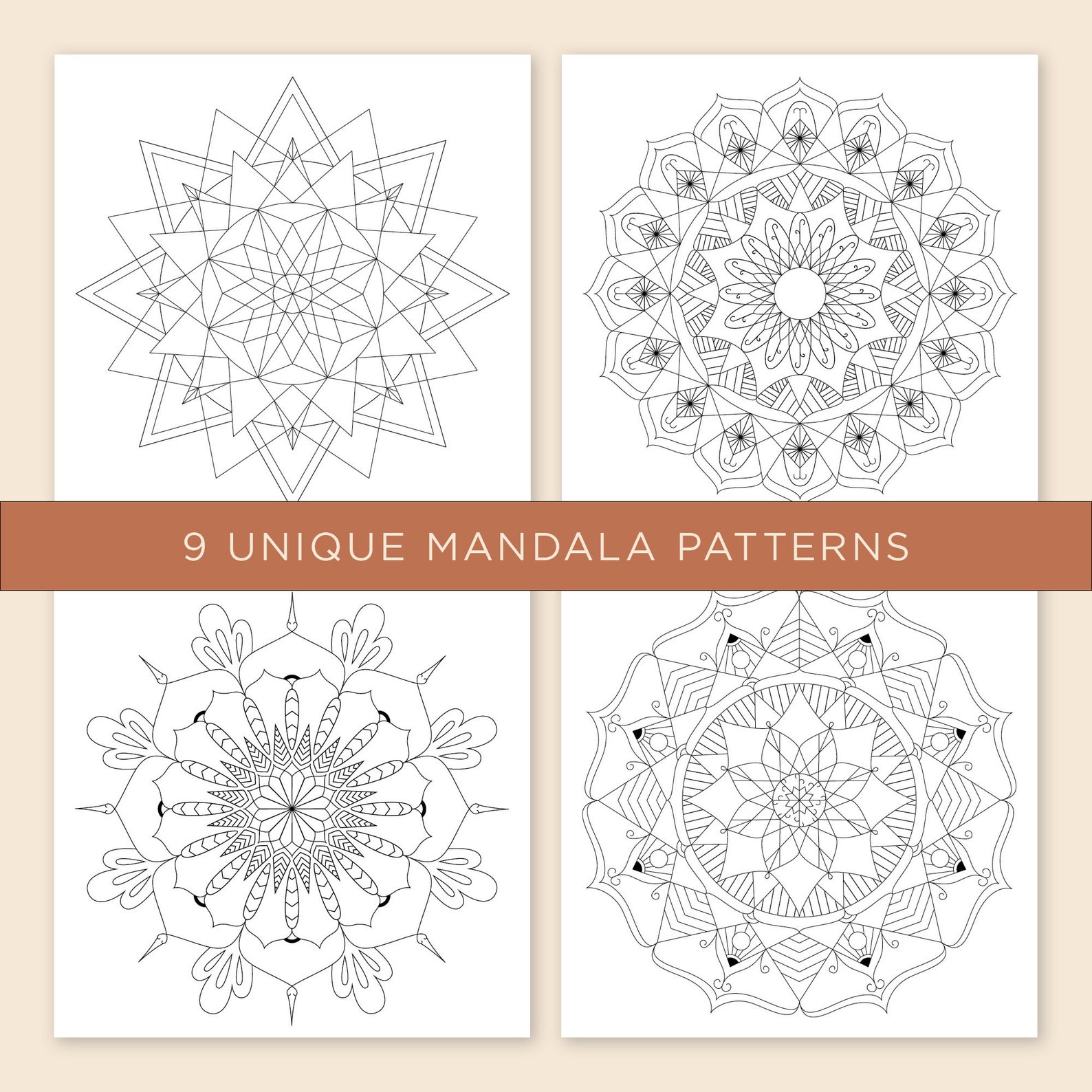 Mandala Coloring Pages | Printable Mandalas | Mandala Templates ...