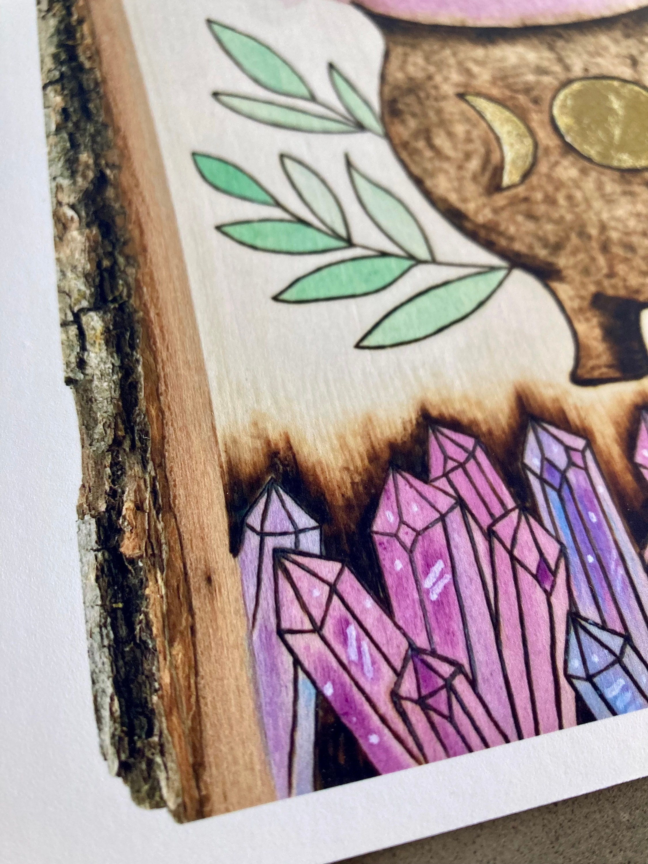 Spiritual Quote Art Print | Boho Wall Art | Pyrography Wall Art ...